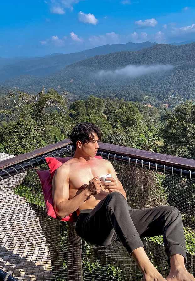 แท่น ภัทรพล เปิดวาร์ป หนุ่มสายเพาะกาย กล้ามใหญ่ เซ็กซี่ เร้าใจ